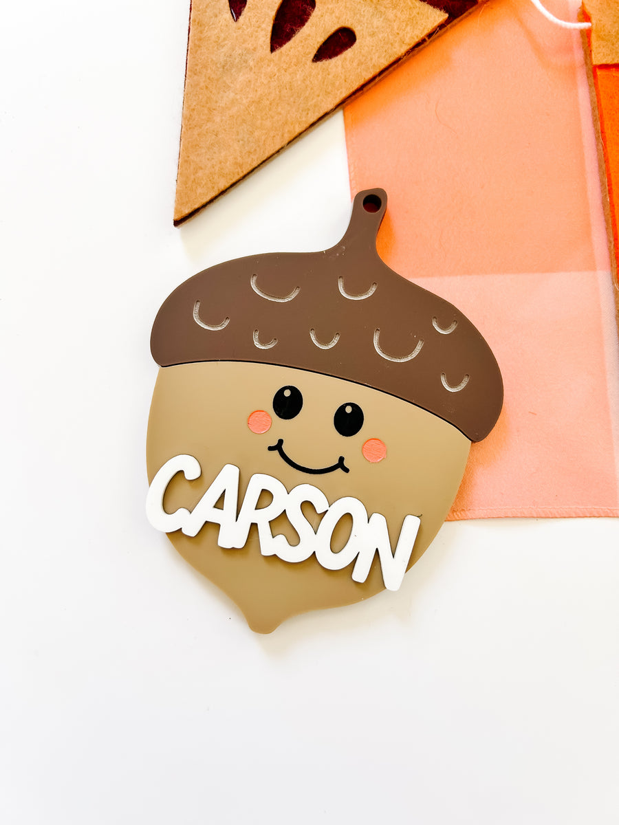 Acorn Name Tag – Goldie Letter Co