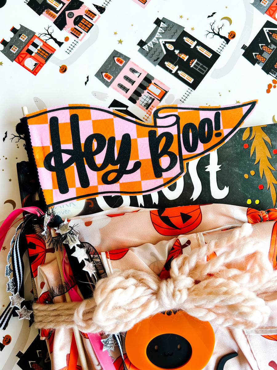 Hey Boo Pennant – Goldie Letter Co