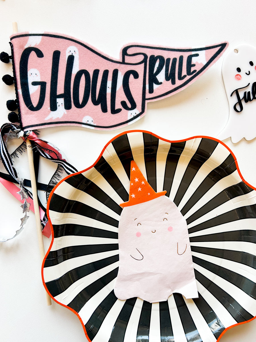Ghouls Rule Pennant Flag – Goldie Letter Co