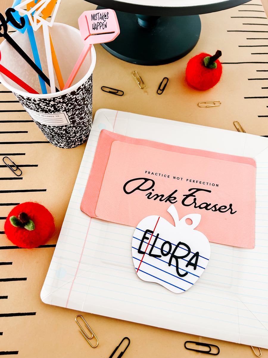 Notebook Paper Plate – Goldie Letter Co