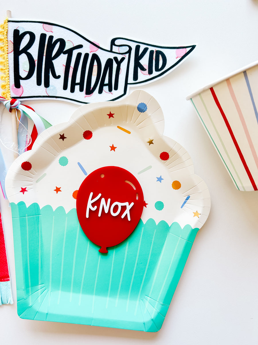 Balloon Name Tag – Goldie Letter Co