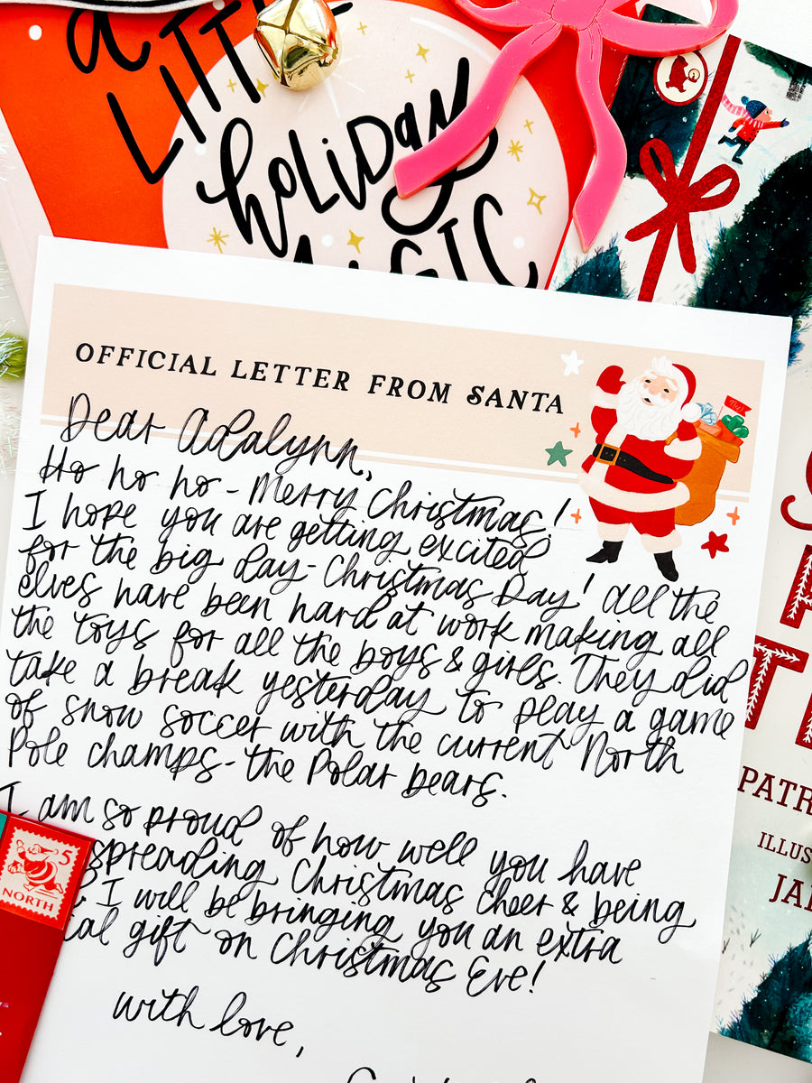 Personalized Santa Reply Letter – Goldie Letter Co