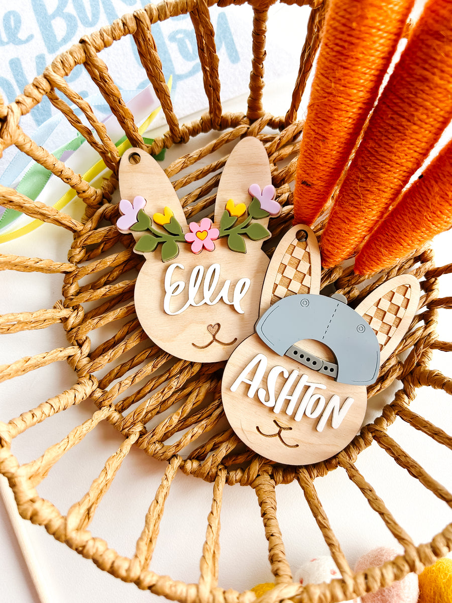 Bunny Head Name Tag – Goldie Letter Co