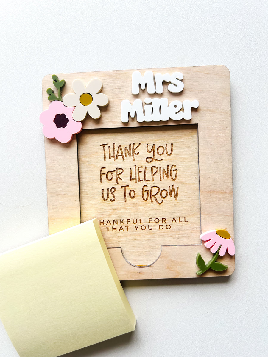 Flower Post-it Note Holder – Goldie Letter Co