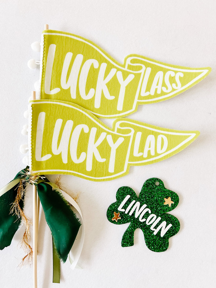 Lucky Lad/ Lucky Lass Flag – Goldie Letter Co