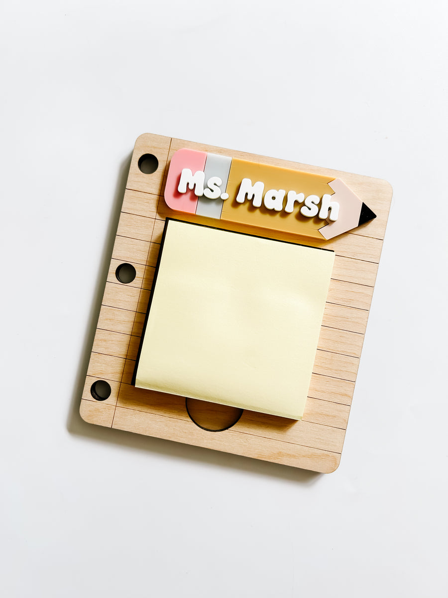 Pencil Post-it Note Holder – Goldie Letter Co