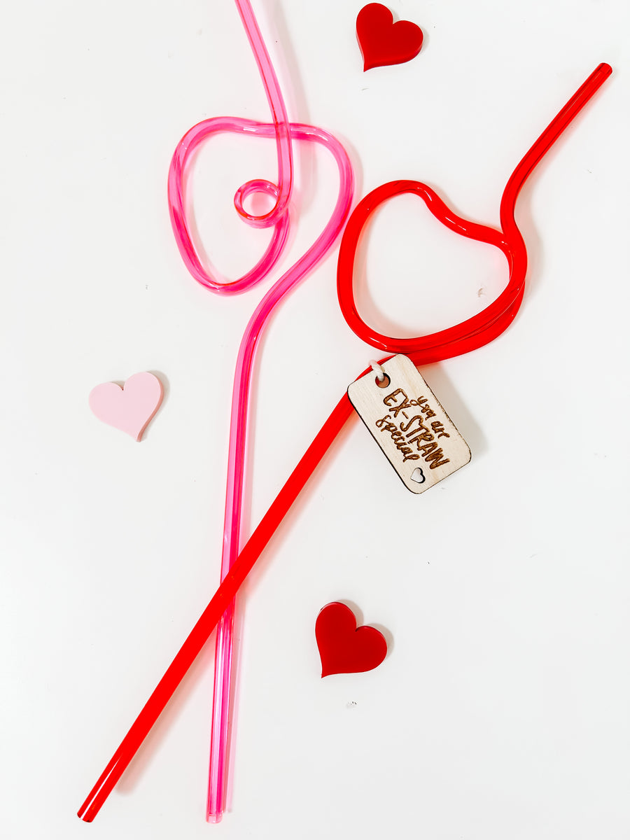 Heart Straw Valentines Gift – Goldie Letter Co